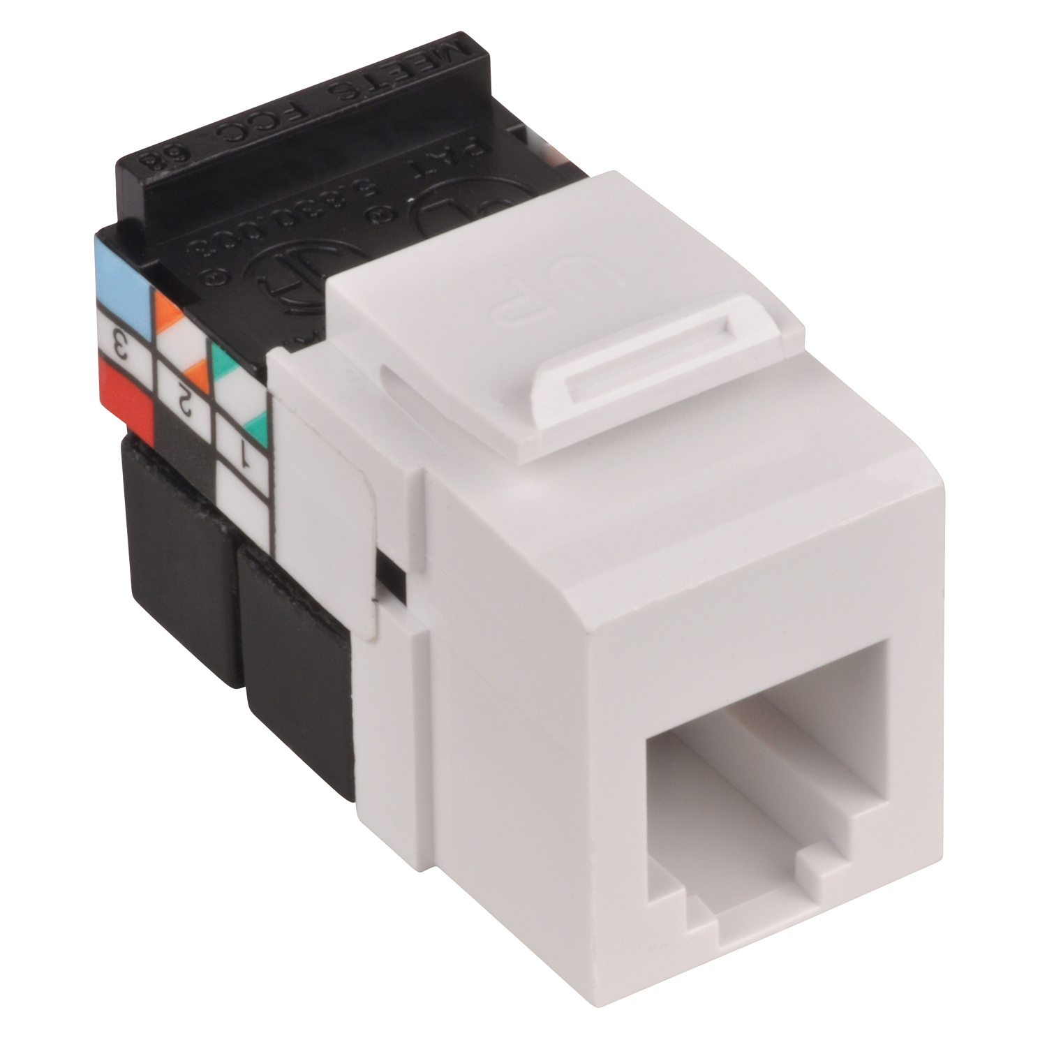 CT OPJV6CL-WH VOICE JACK, 6 WIRE US | Cooper Electric