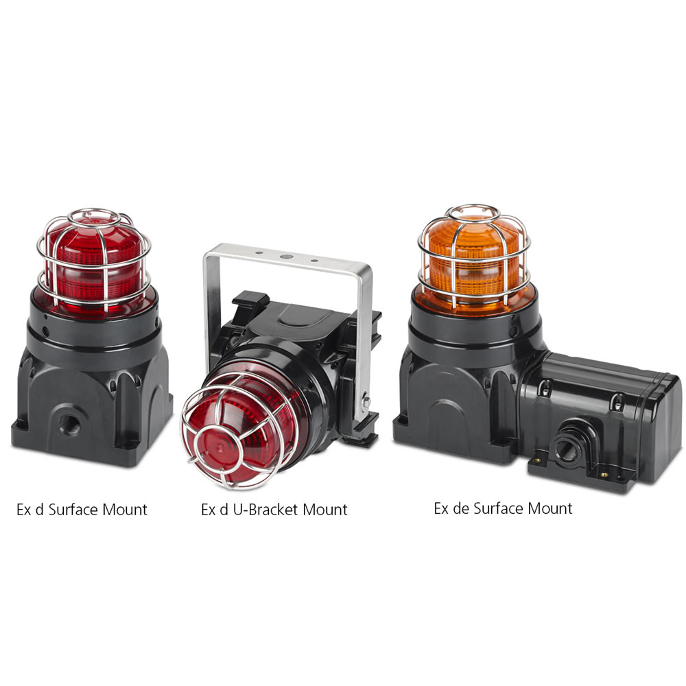 FEDERAL-SIGNAL G-STR-120-T-A-15J GLOBAL STROBE LIGHT EX D U-BRACKET ...