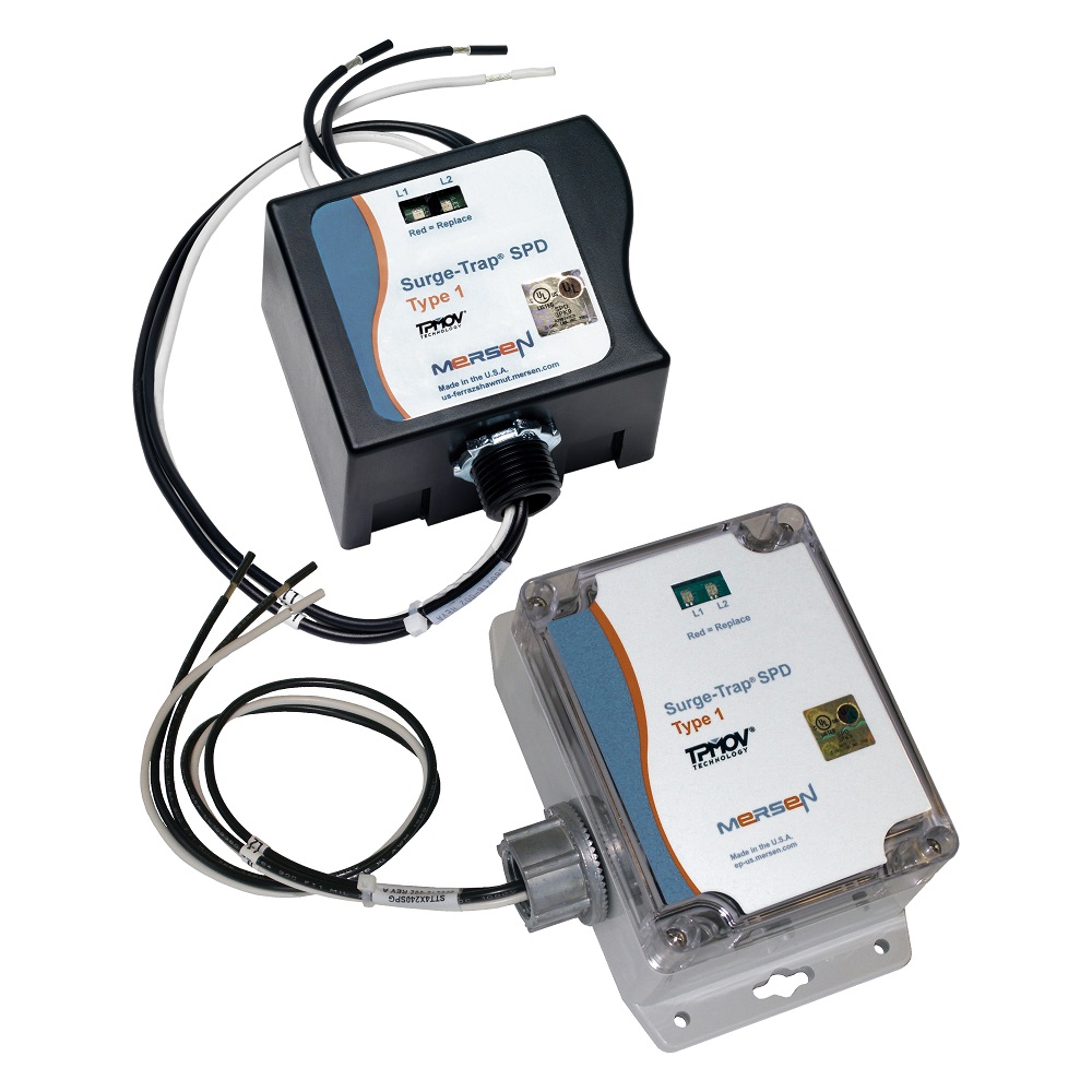 Mersen STT21201PG 1-Phase 120 VAC NEMA 1/2 Surge Suppressor | Cooper ...