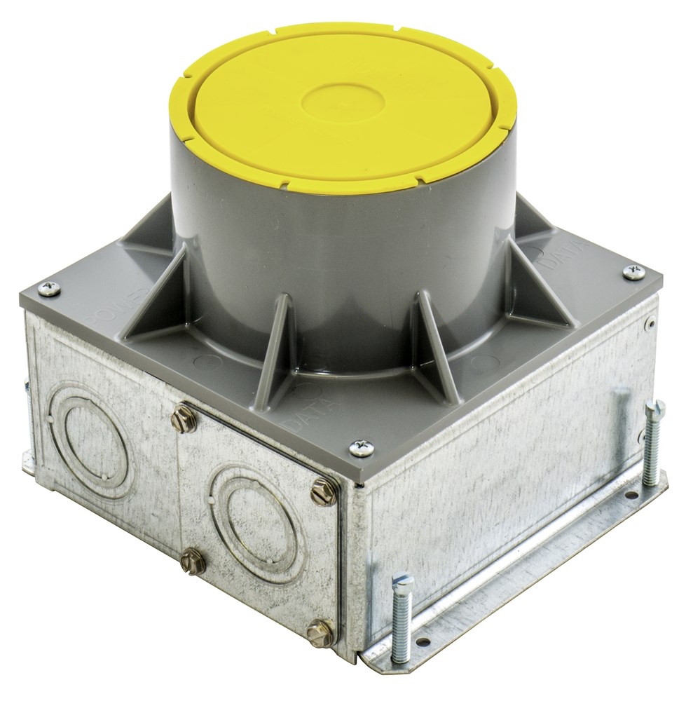 Hubbell CFBS1R4SFB S1R FB 4 STAMPED STEEL FLOOR BOX | Cooper Electric