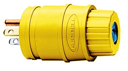 HUBBELL HBL14W47 15A WT ELSTGRP PLUG | Gordon Electric Supply, Inc.