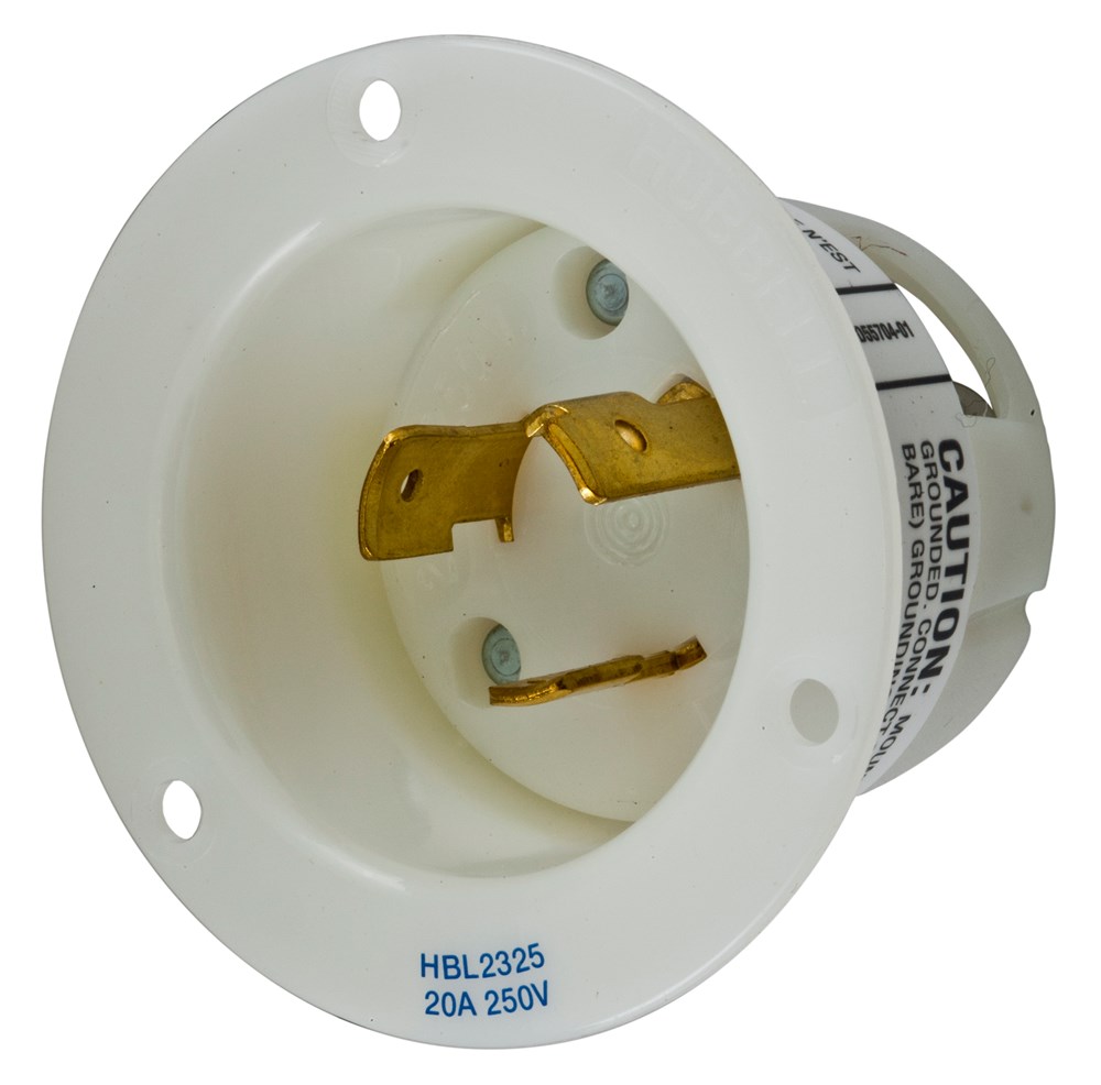 HUBBELL HBL2325 FLGD INLET-NEMA L6-20P | Gordon Electric Supply, Inc.
