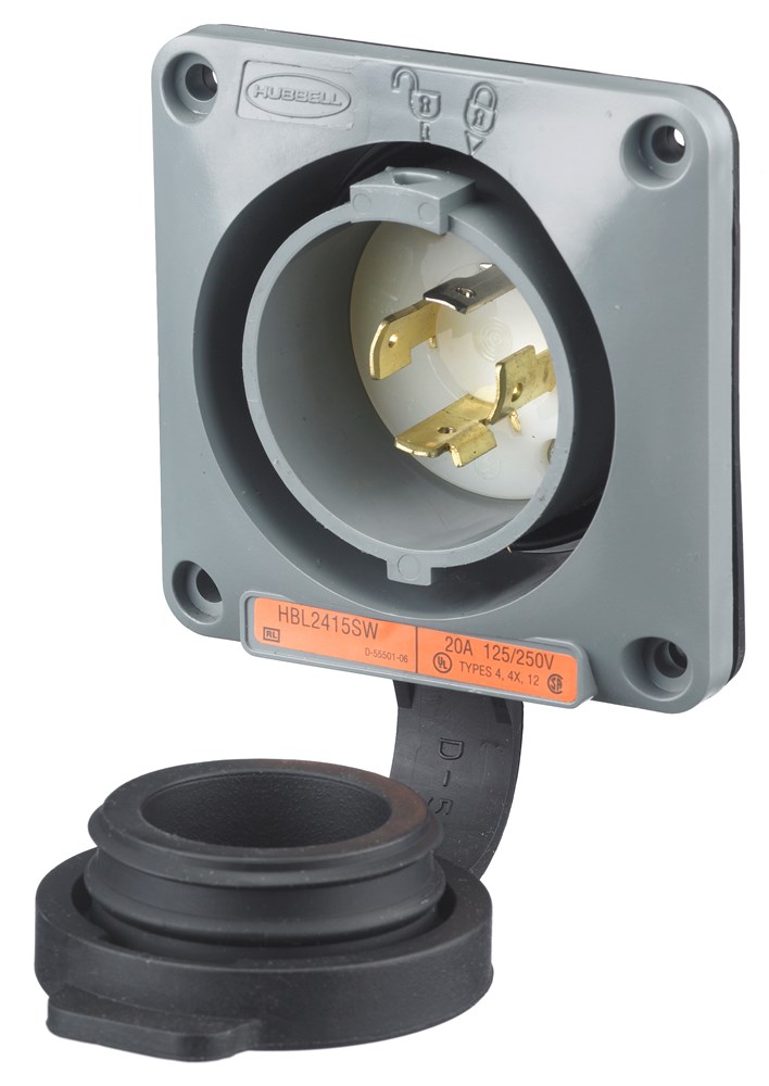 HUBBELL HBL2415SW INLET NMA L14-20P | Gordon Electric Supply, Inc.