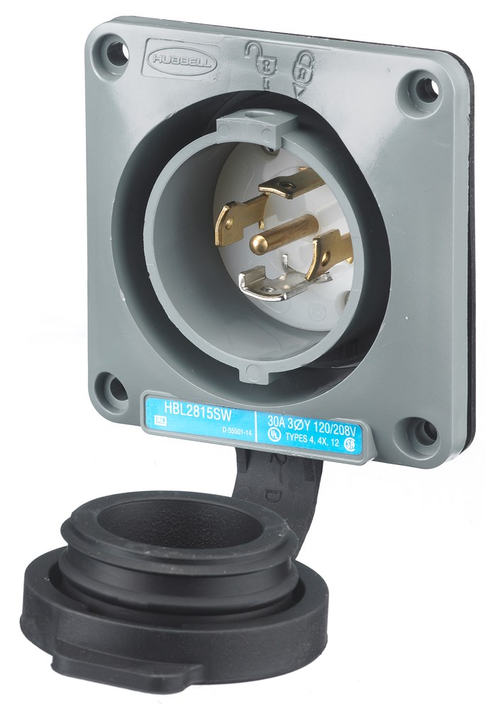 HUBBELL HBL2815SW INLET NMA L21-30P | Gordon Electric Supply, Inc.