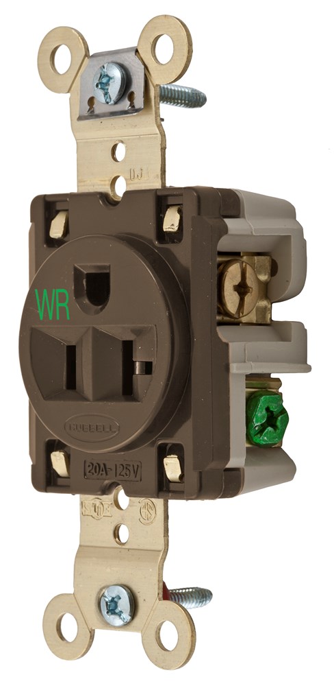 HUBBELL HBL5361WR 20A 125V HD SGL RCPT | Gordon Electric Supply, Inc.