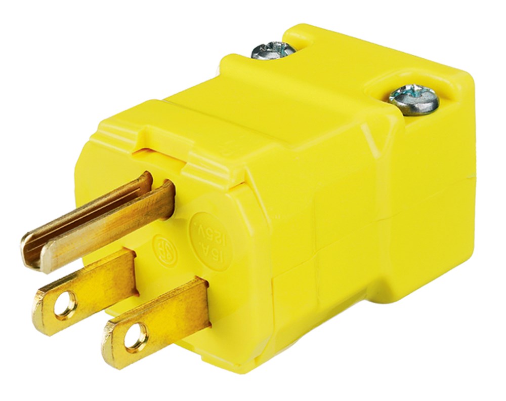 HUBBELL HBL5965VY GRD PLUG NEMA5-15P | Gordon Electric Supply, Inc.