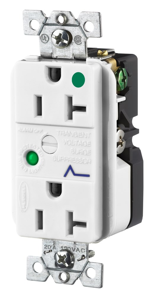 HUBBELL HBL8362WSA 20A 125V WHT RCPT | Gordon Electric Supply, Inc.