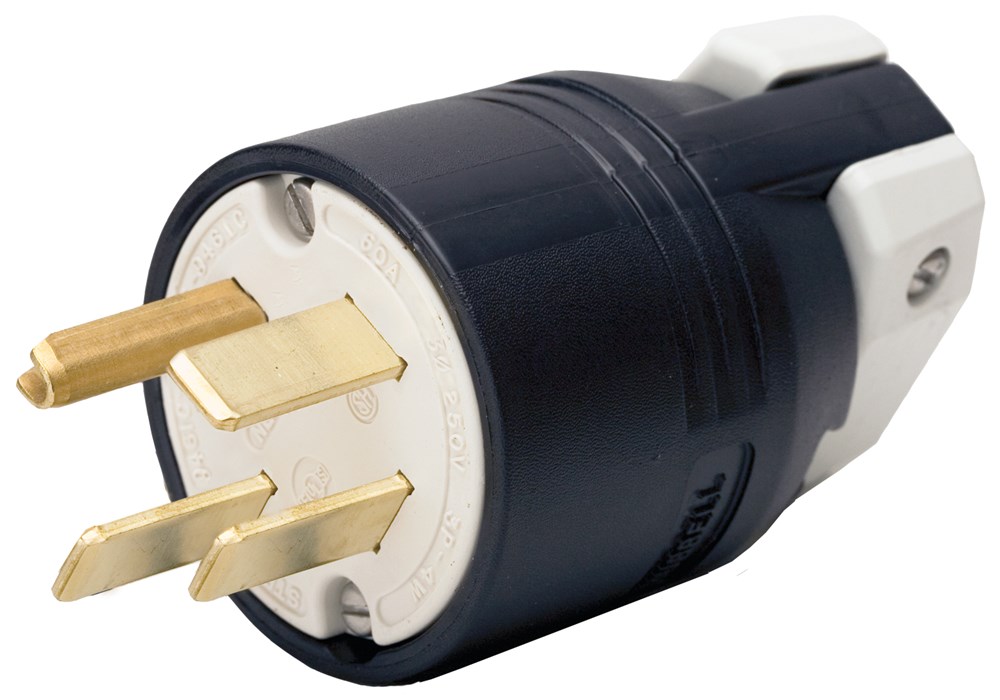 Hubbell Wiring Devices HBL8461C 60 Amp 250 Volt 3-Pole 4-Wire NEMA 15 ...