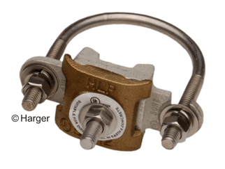 HARGER CPC1.5/2TP CU U-BOLT PIPE CLMP | Gordon Electric Supply, Inc.