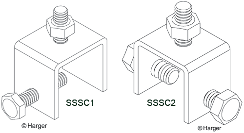 HARGER SSSC1 1-BOLT SS SEAM CLAMP | Gordon Electric Supply, Inc.