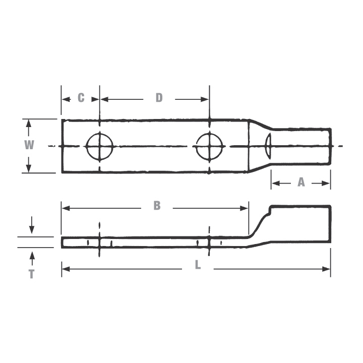 BLACKBURN CTL7502 750 CU COMP LUG | Gordon Electric Supply, Inc.
