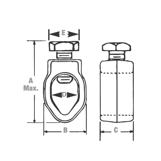 BLACKBURN G5 5/8 GRND ROD CLAMP | Gordon Electric Supply, Inc.