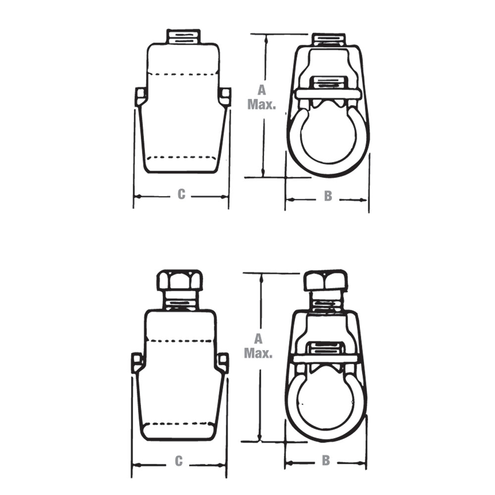BLACKBURN GG58H 5/8 GRND ROD CLAMP | Gordon Electric Supply, Inc.