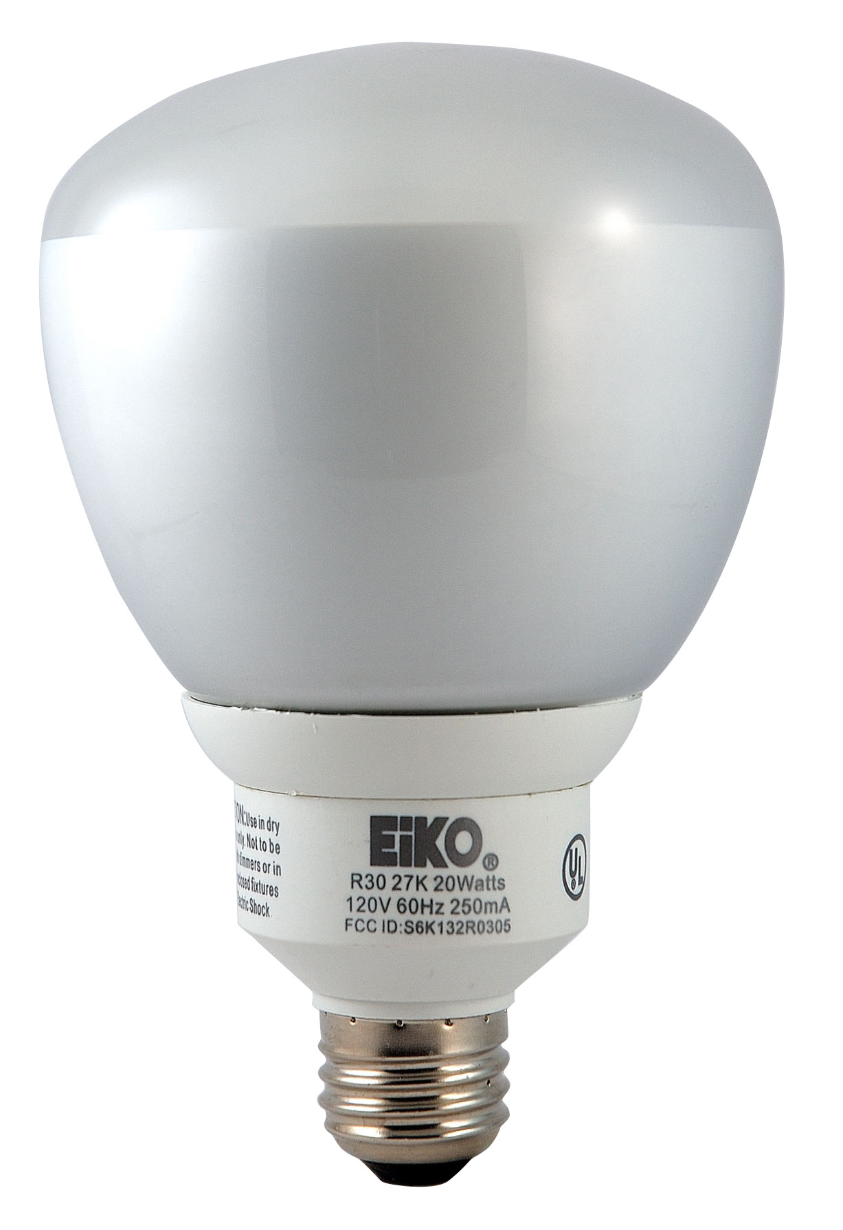 Eiko Mini Lamps SP15/R30/27K 15 W 120 Volt 2700K R30 Shaped Fluorescent ...