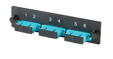 Ortronics OR-OFP-SCD06LC 6-Port Multi-Mode Aqua Ceramic Alignment ...