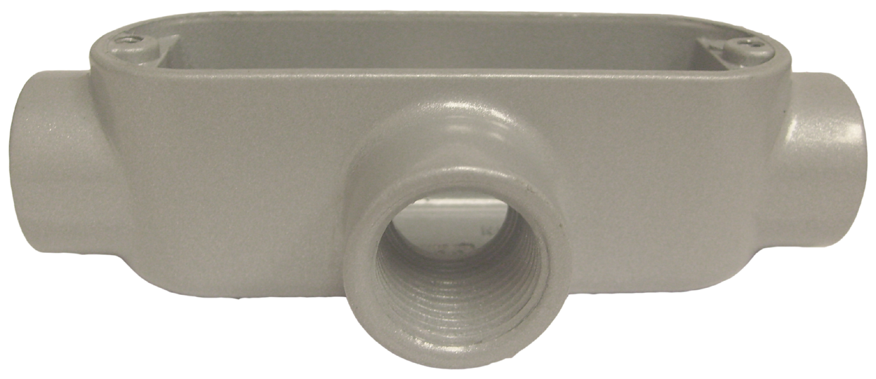 KONKORE AT3KON 1IN ALUMINUM DIE CAST THREADED T CONDUIT BODY FOR RIGID ...