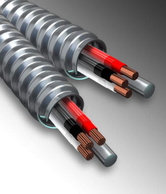 MC Cable 12/4 Stranded (Black,Red,Blue,White) w/Ground Type MCI-A ...