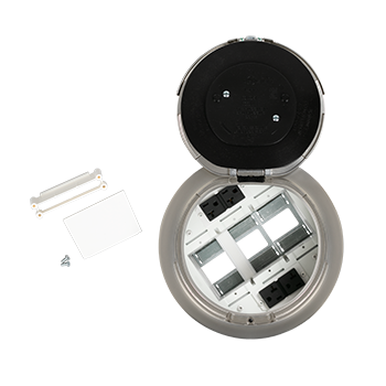 Wiremold 8ATC2PSN 8" PREWIRED SURF STYLE ASSEMBLY SN SATIN NICKEL ...