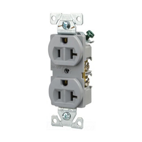 COOPER BR20GY 20A 125V DPLX RCPT | Gordon Electric Supply, Inc.